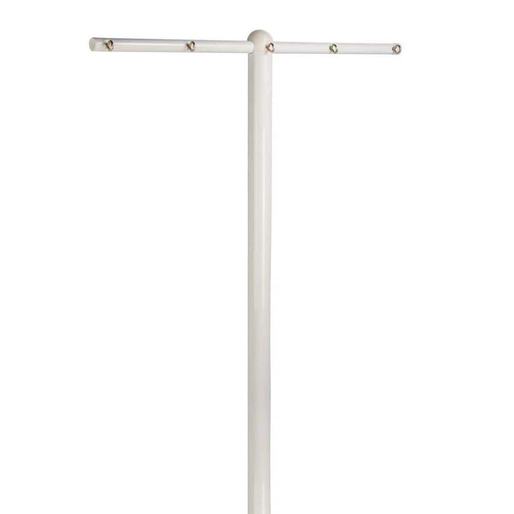 Clothes Line T-Post Dryer 72 in. x 45 in. x 3 in. Heavy Duty Steel Rust ...