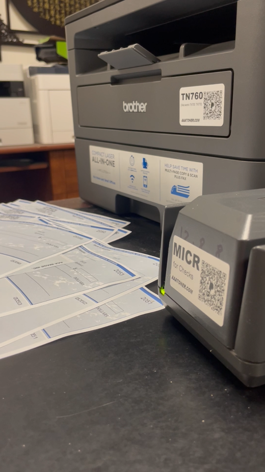 MICR Check Printing for Brother TN-730, TN730 (TN-760, TN760) Toner ...