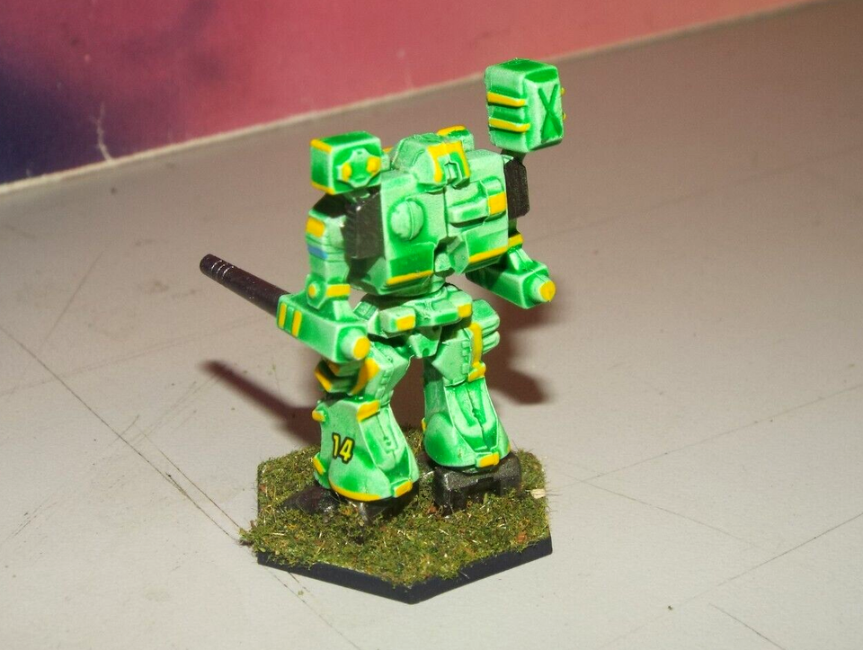 BATTLETECH WARHAMMER MECH [CLAN JADE FALCON] (PALLADIUM PLASTIC PAINTED ...
