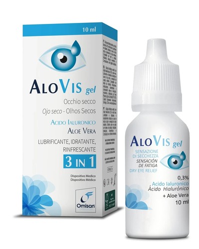 Alovis Gel Drops Oculai Omisan 10ml With Hyaluronic Acid 0,3% And Aloe ...