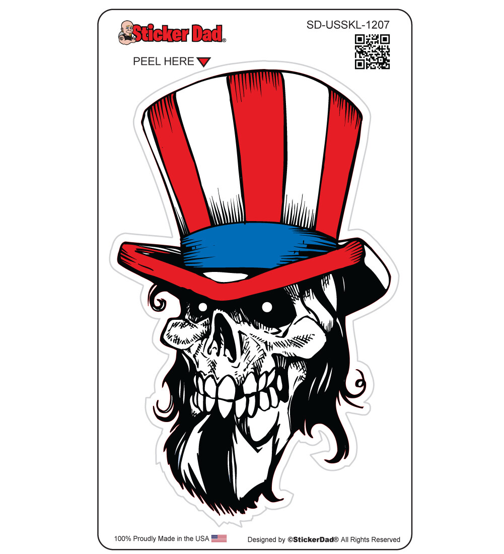 Uncle Sam Skull Drawing A569 Gary Gutierrez Psycle Sam Grateful Dead