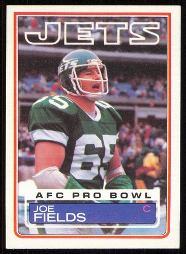 1983 Topps #340 Joe Fields New York Jets Card | eBay