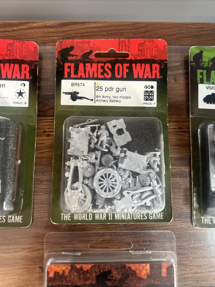 Flames Of War WW II & Vietnam Miniature Game Lot Of 4 BattleFront ...