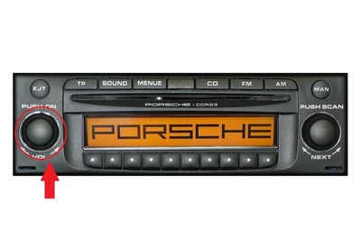 Porsche 996 986 Carrera Boxster S CDR-220 CR-220 CDR-23 Radio Knob ...