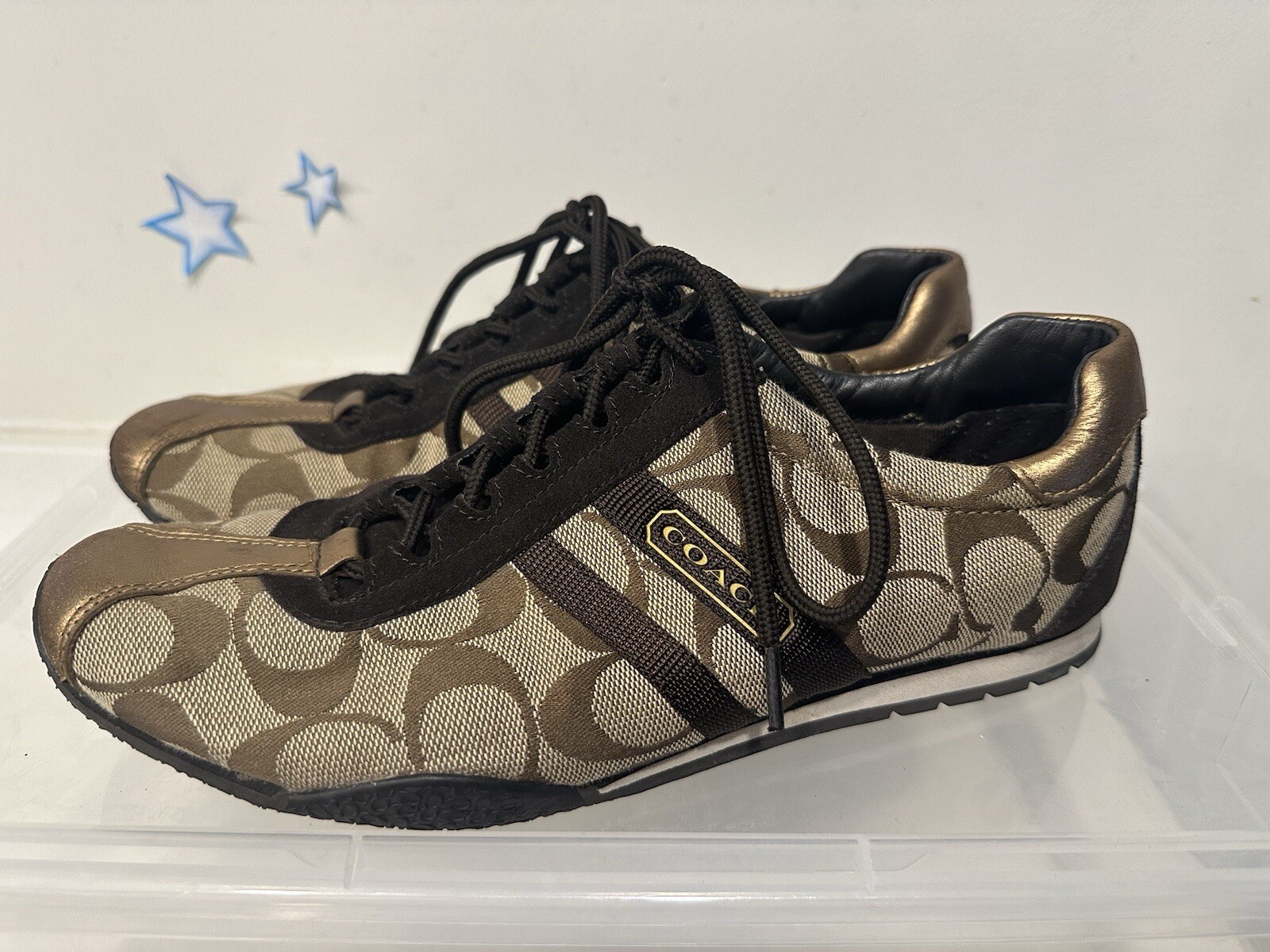 COACH Kate Size 8.5 C Logo Tennis Shoes Fabulous! - Gem