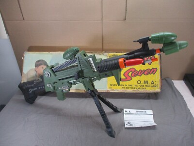 Vtg 1964 Topper Toys Johnny Seven One Man Army w/Box, Missiles, Bullets ...