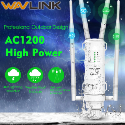 Dual Band AC1200 Wireless High Power WiFi Outdoor AP/Repeater/Range ...
