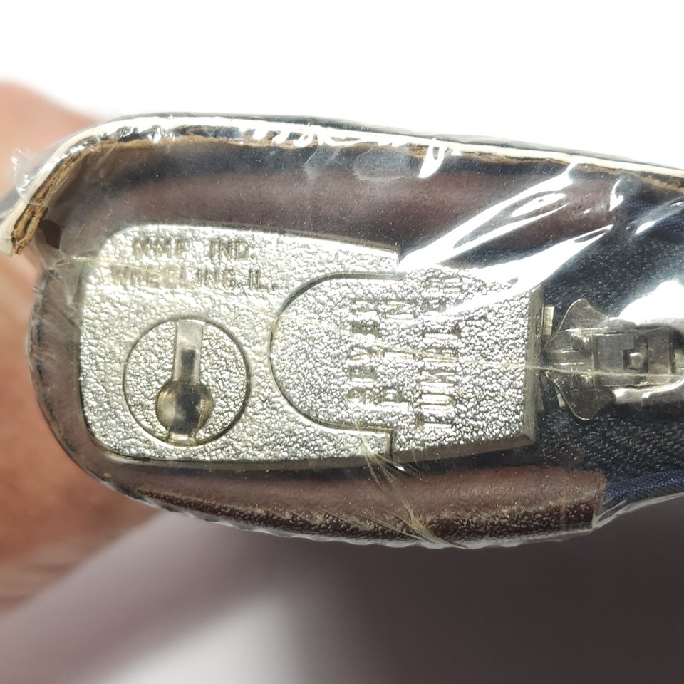 Locking Security Bag MMF Ind Navy Blue Water Resistant Built-in 7 Pin ...