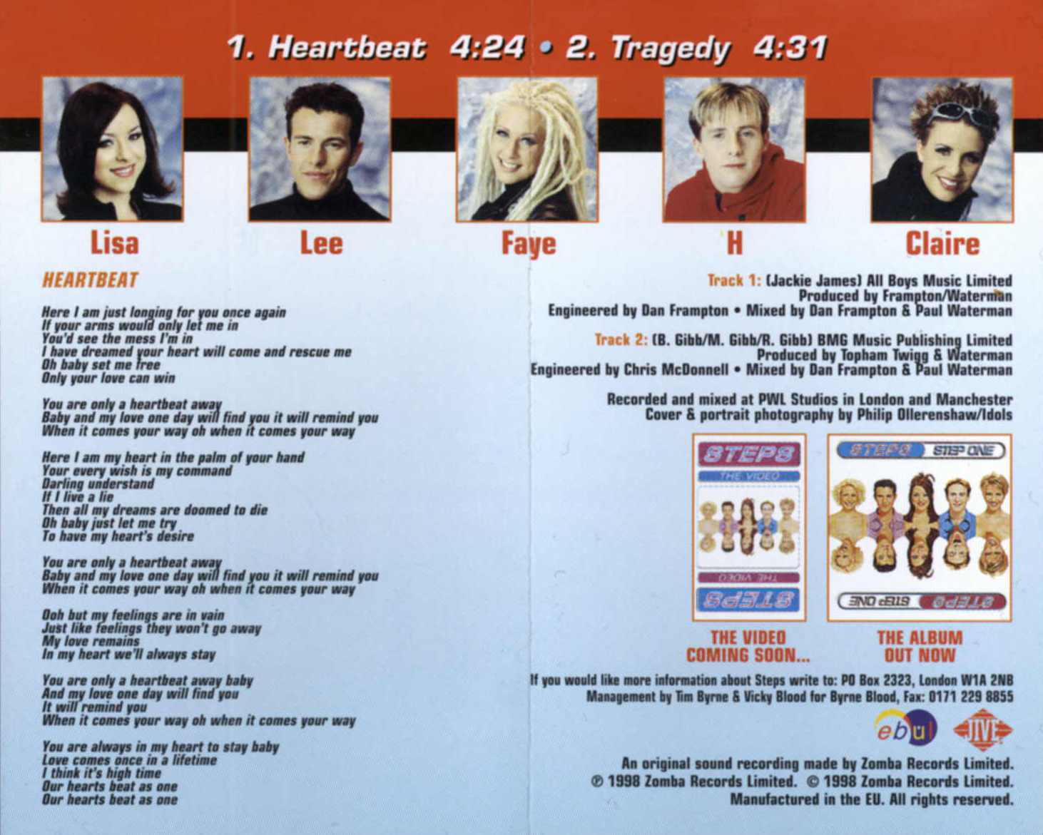 Steps Heartbeat / Tragedy Cassette Tape Single - Tested | Compra online ...