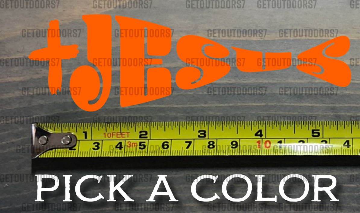 Jesus Fish Sticker Decal HEKI NOTW 5.5" Christian Flag Religious In God ...