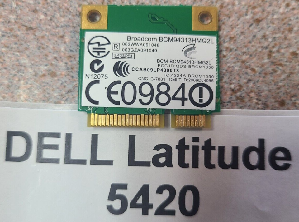 Dell Inspiron 5310 5515 5518 5520 5480 Latitude 5410 5420 Wireless WiFi ...