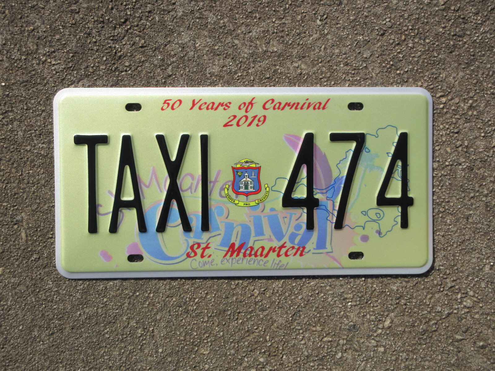 St Maarten Celebrating 50 Years Carnival License Plate Sint Saint Dutch ...