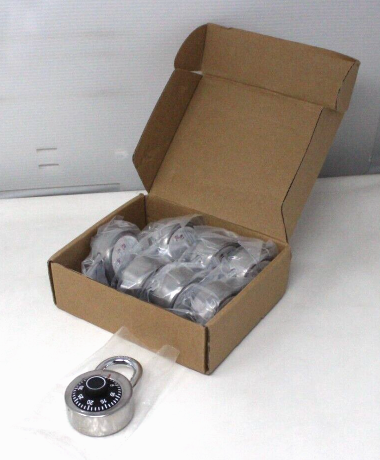 Standard Dial Combination Lock 2 in. Wide Pack of 8 with Different ...