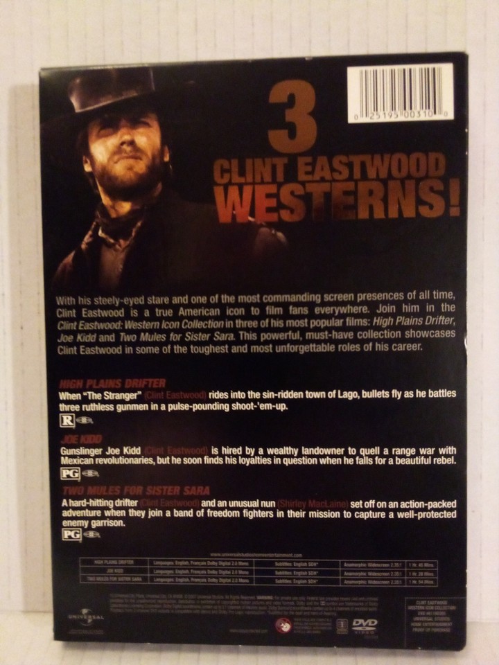 Clint Eastwood Western Icon Collection 2xDVD, 3 Movies 1970-1973 - In ...