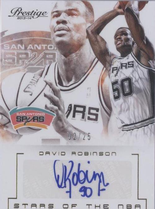 2013-14 Panini Prestige - Stars of the Nba Signatures David Robinson ...