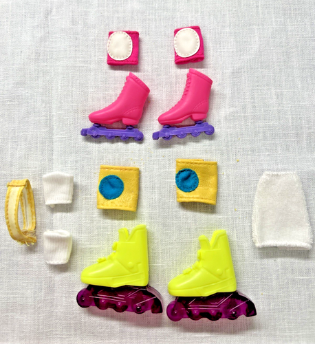 Vtg 1990s Mattel Barbie & Ken Rollerblades Inline Skates & Accessories ...