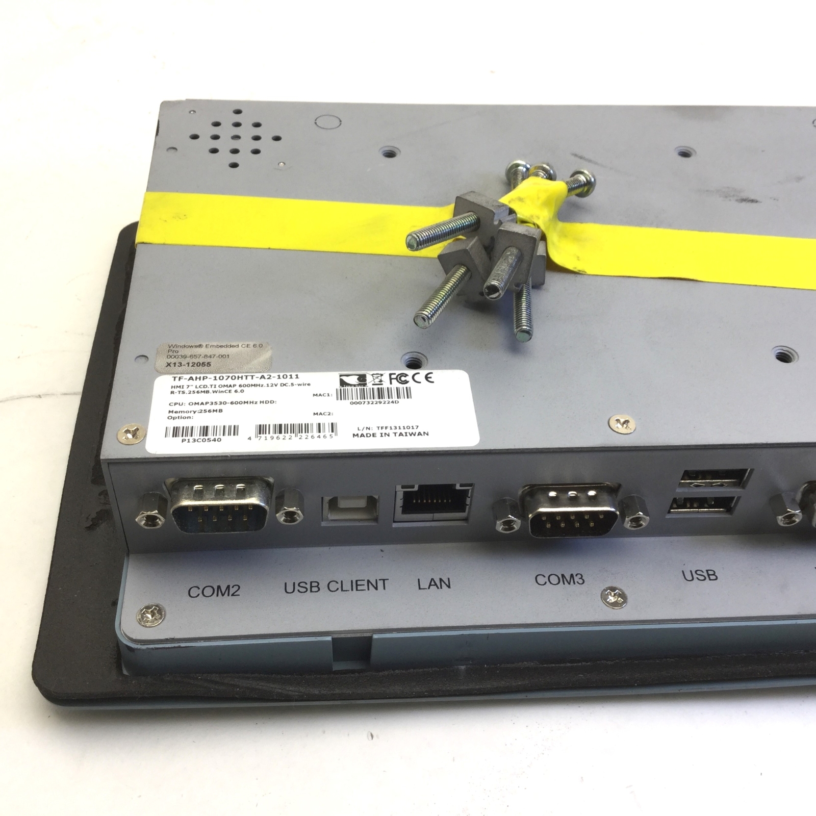 AAEON TF-AHP-1070HTT-A2-1011 HMI Touch Panel PC, 12VDC, 7" LCD Screen ...