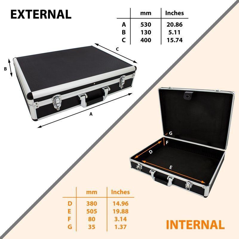 Flight Case with Storage and Dividers for Tools and Equipment Durable ...