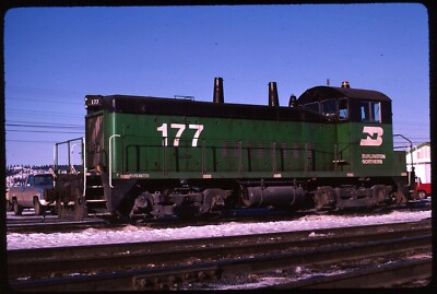 Original Rail Slide - BN Burlington Northern 177 Spokane WA 2-16-1985 ...