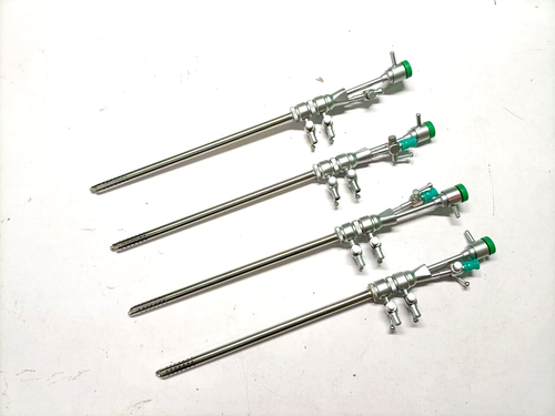 4pc Laparoscopic Operative Sheath 4mm SS Reusable Sterile Surgical ...