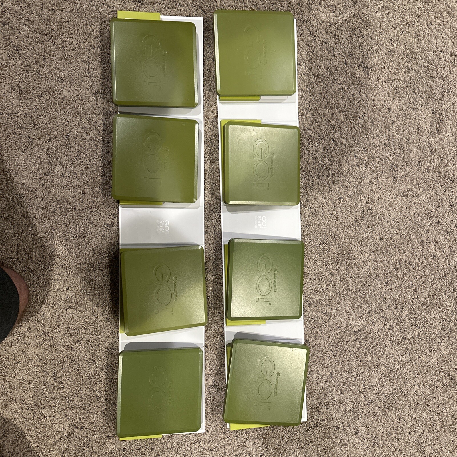 Accuquilt GO Die Lot. Set Of 8 Dies With Storage Box. | eBay