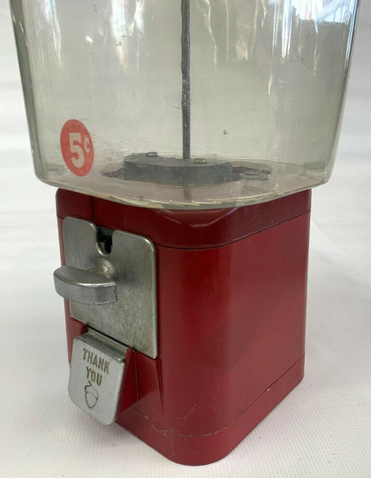 Vintage Acorn All Purpose 5 cent Gumball, Peanut, Nut Vending Machine ...