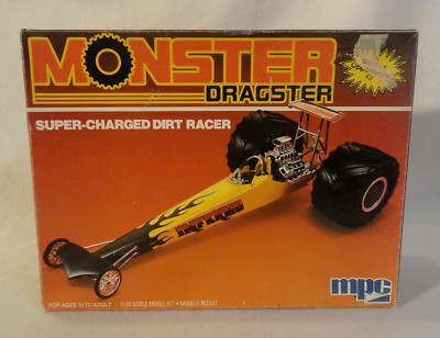 WOW! 1985 MPC "MONSTER" DRAGSTER SUPER CHARGED DIRT DRAGSTER 1/25 MODEL ...