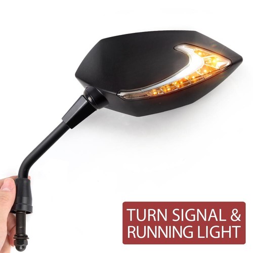 Mirror dual LED running + Turn Signal Neat Stem for Harley V-ROD ...