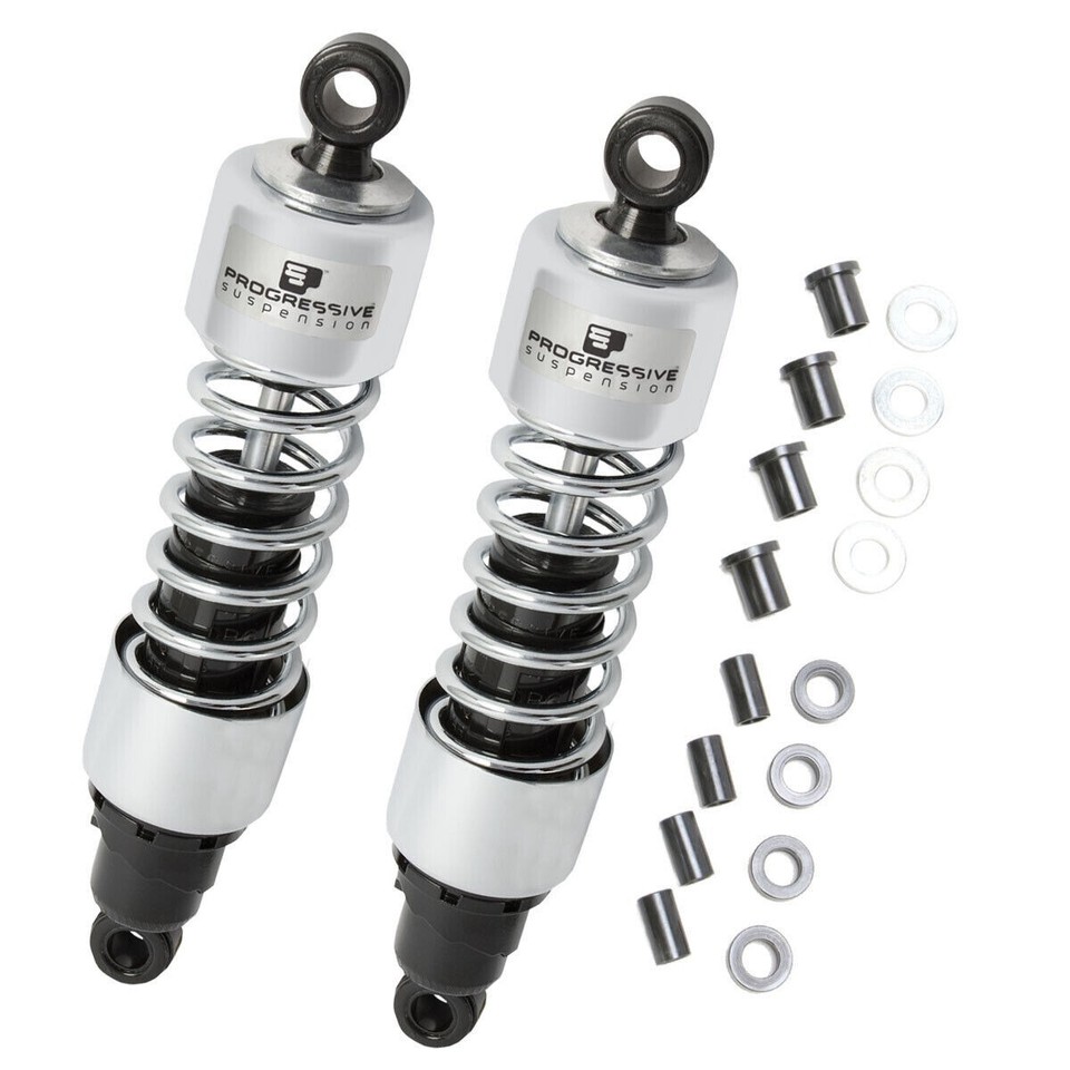 Progressive Suspension 412-4249C 412 Series 13" Chrome Shocks | eBay