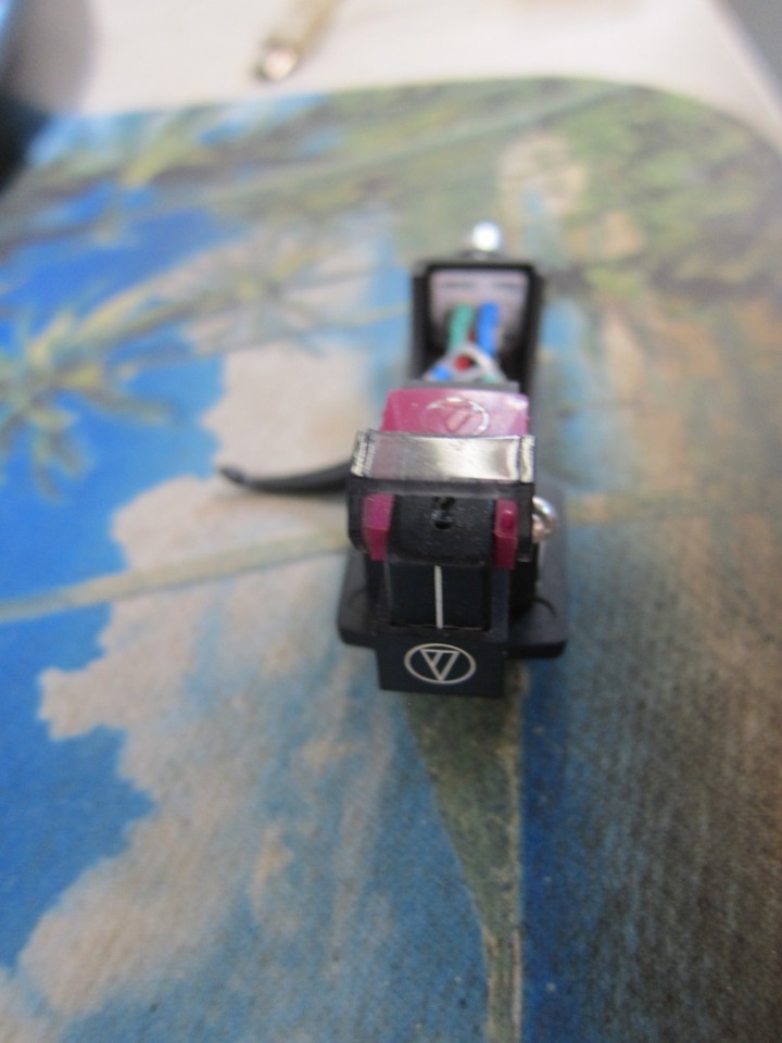 Audio Technica AT-14S MM Phono Cartridge,Shibata Stylus,Headshell, Low ...