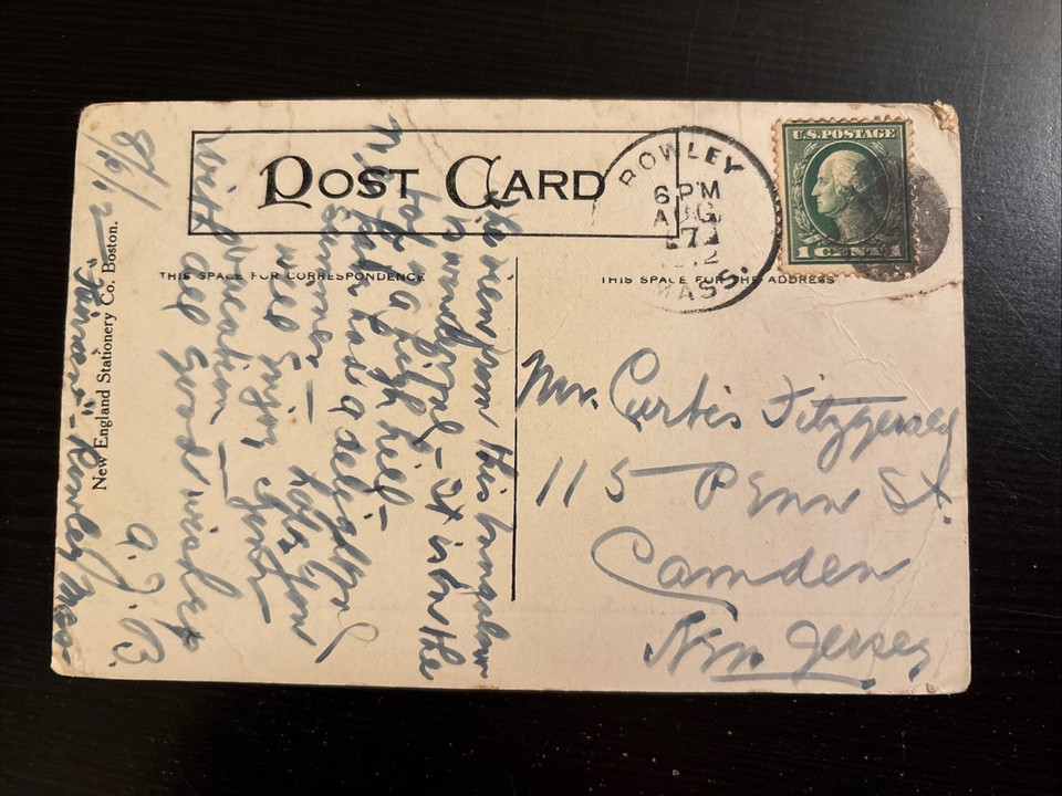 1912 Postcard—Massachusetts—Rowley—View Of The Burke Bungalow 1912 MA ...