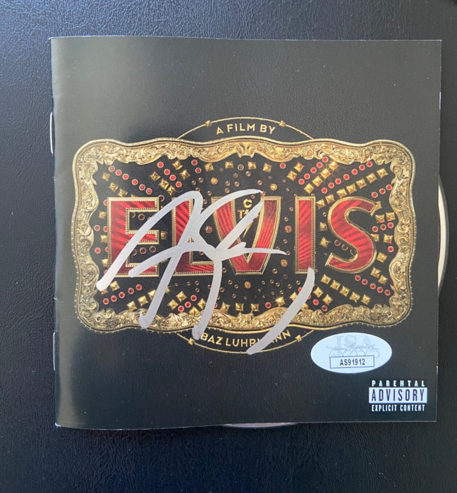 AUSTIN BUTLER SIGNED ELVIS CD COVER SOUNDTRACK MOVIE DUNE 2 BIKERIDERS ...