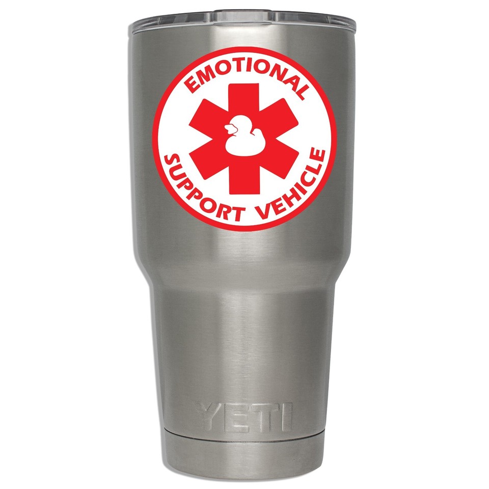 Collectible Decals Emotional Support Vehicle Vinyl Sticker | eBay