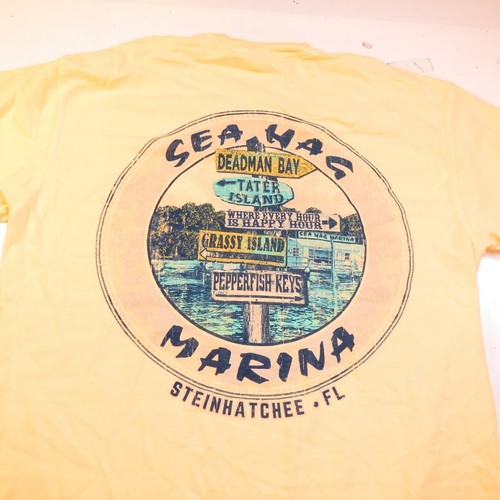 COMFORT COLORS SEA HAG MARINA Steinhatchee FL FLORIDA TEE T SHIRT Mens ...
