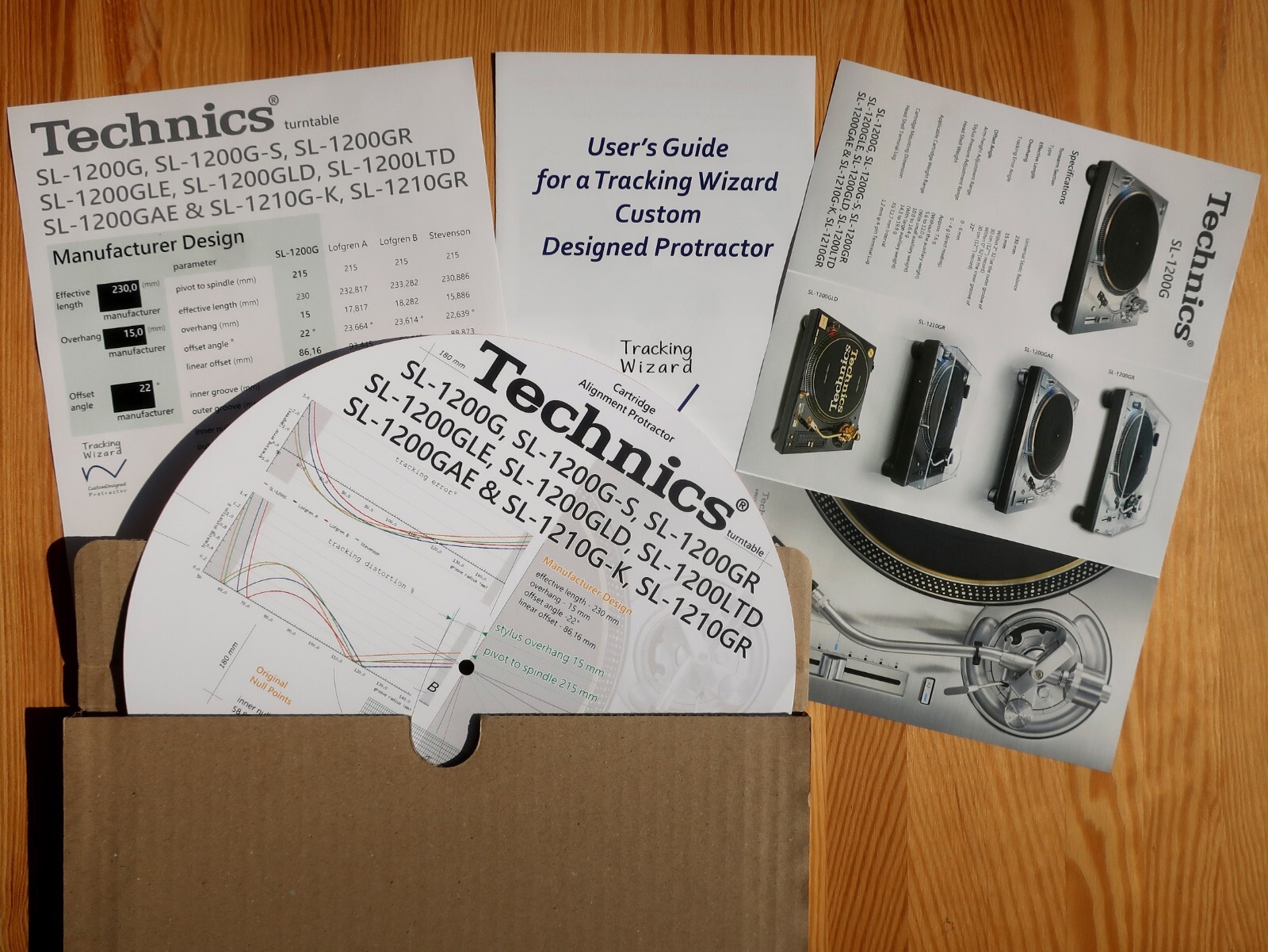 Cartridge Protractor for Technics SL-1200G/GR/GLE/GLD/LTD/GAE/1210GR ...