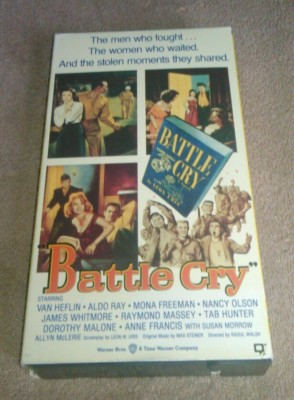 Battle Cry VHS Van Heflin Aldo Rey Tab Hunter And Francis Leon M Uris ...