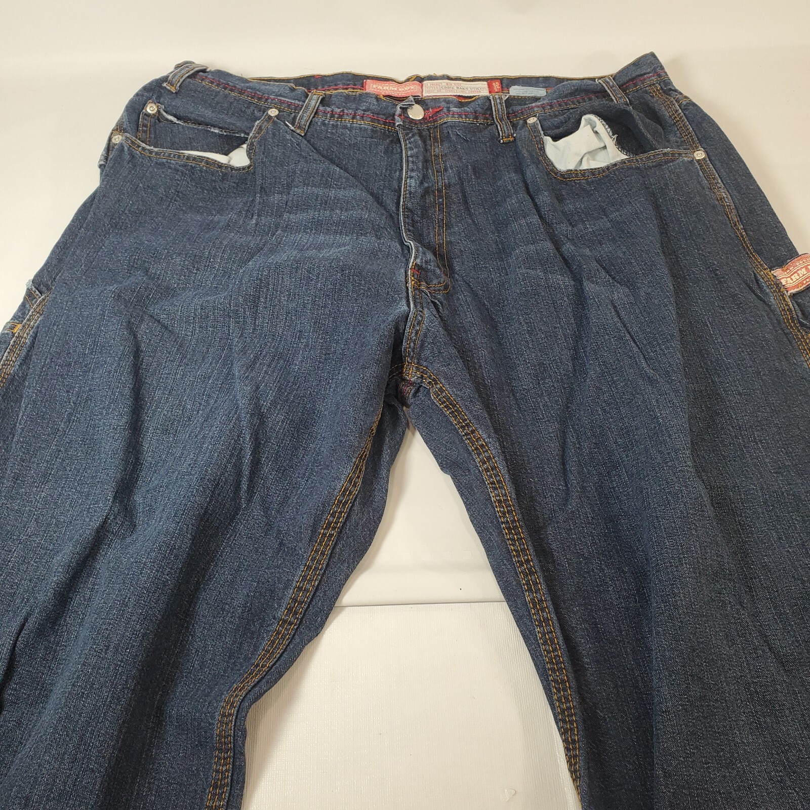 Farm Boy Co Op and Feed Mens 40x30 Blue Jeans Pants D… - Gem