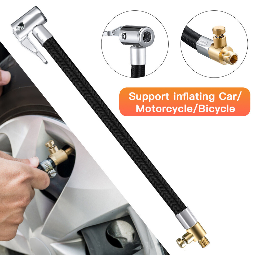 2x Car Air Tyre Tire Chuck Inflator Pump Hose Adapter Valve Connector ...