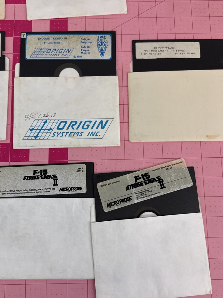 Lot of Commodore 64 Software Games 5.25" Disk Goonies Ultima 3 Disk | eBay