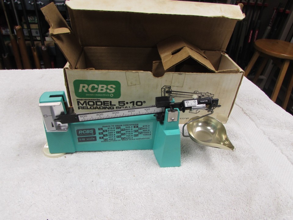 RCBS 5-10, Reloading Scale by Ohaus. $09070 & RCBS Powder Trickler | eBay
