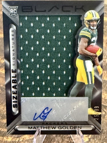 2025 Panini Black Matthew Golden Sizeable Signatures Rookie Jersey Auto ...
