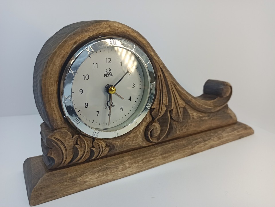 Designer table clock, Table clock, Wooden clock, Custom clock, Desk ...