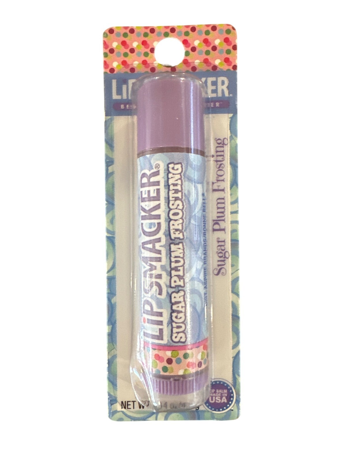Lip Smacker SUGAR PLUM FROSTING Flavored Collectible Lip Balm Purple ...