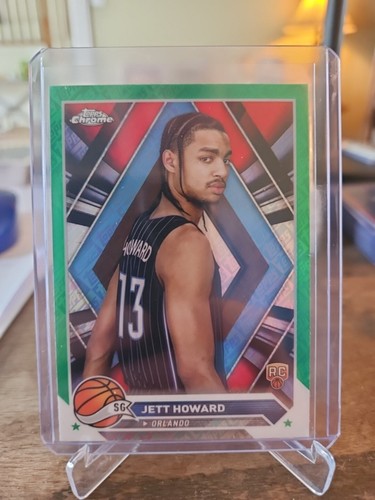 2023-24 Topps Chrome Basketball Jett Howard Green Topps Refractor ...