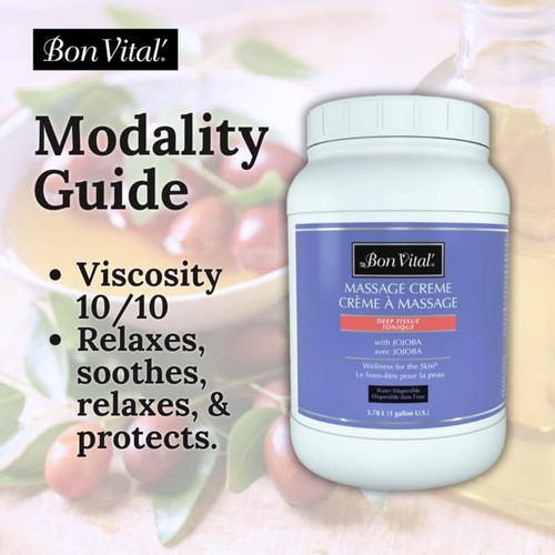 Bon Vital' Deep Tissue Massage Creme, Professional Massage Therapy Cream for ... 83004021646| eBay