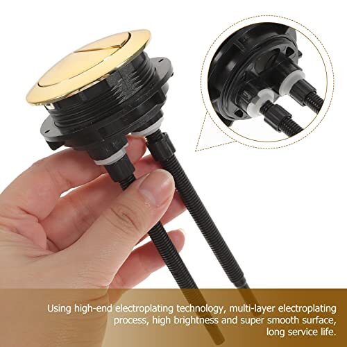 2pcs Toilet Tank Dual Button Toilet Water Tank Push Button Toilet Flush ...