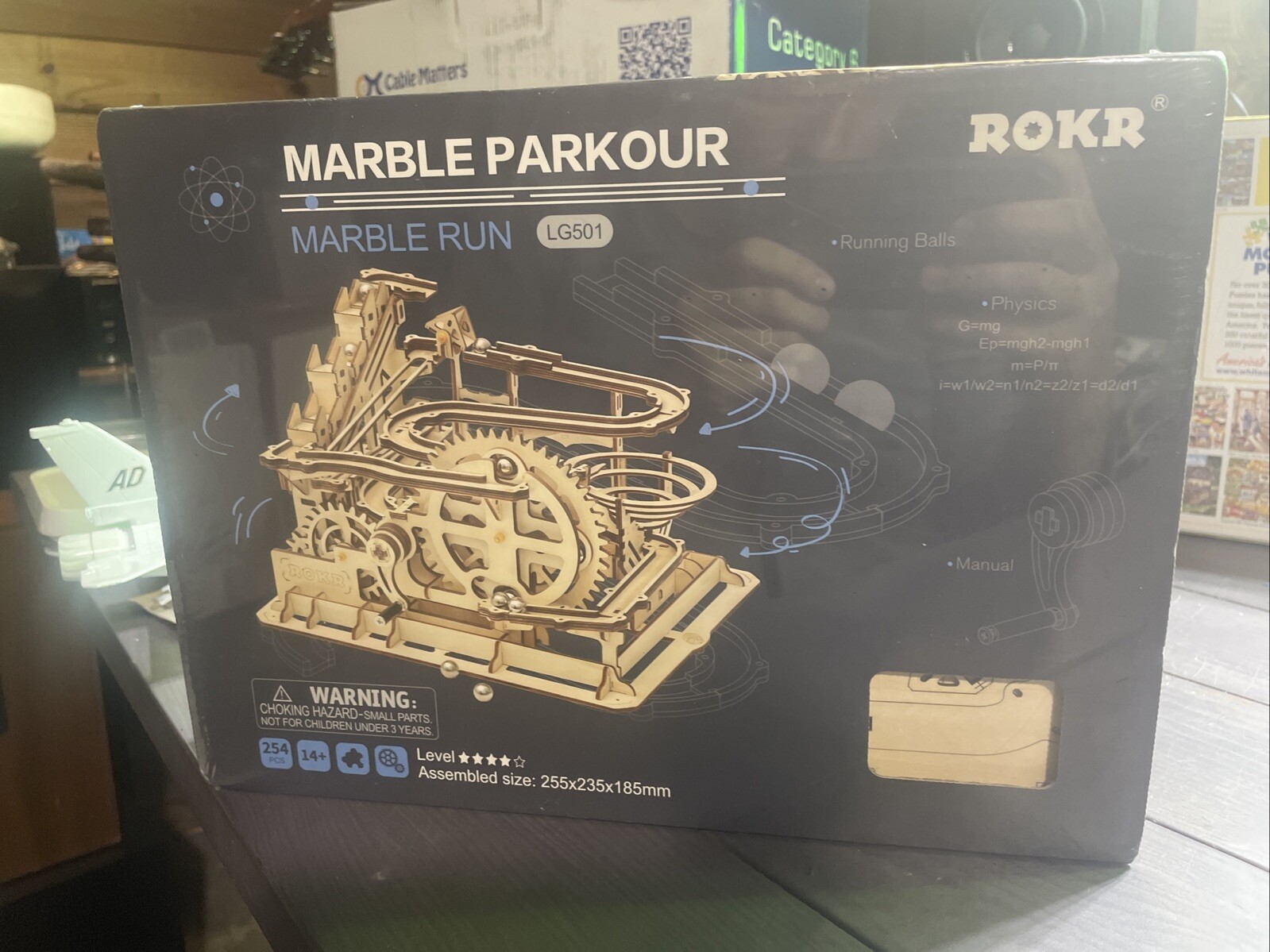 Robotime ROKR Marble Run Mechanical 3D Wood Puzzle Kit Model LG501 ...