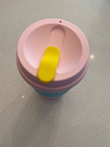 Tupperware Commuter Mug Reusable Coffee Mug 16oz Watermelon Dream Pink ...