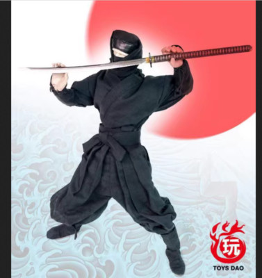 1:6 Scale Black ninja Clothes set Model For 12" Male Figure Doll Toys ...