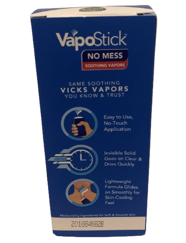 Vicks Vapo Stick Solid Balm 1.25oz Invisible No Mess Soothing Vapor ...